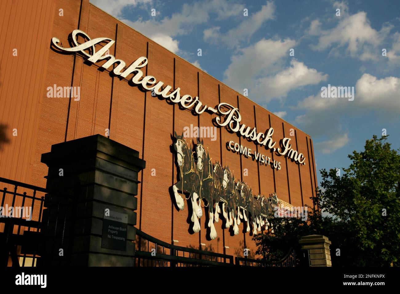 The Anheuser-Busch brewery is seen Monday, July 14, 2008, in St. Louis ...