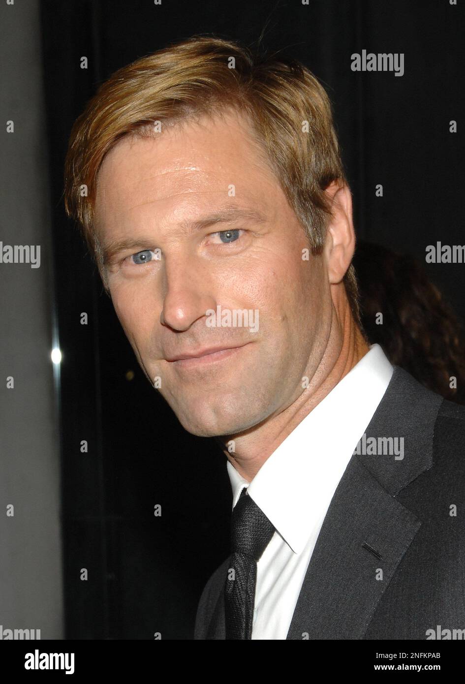 Actor Aaron Eckhart attends the world premiere of "The Dark Knight" at ...