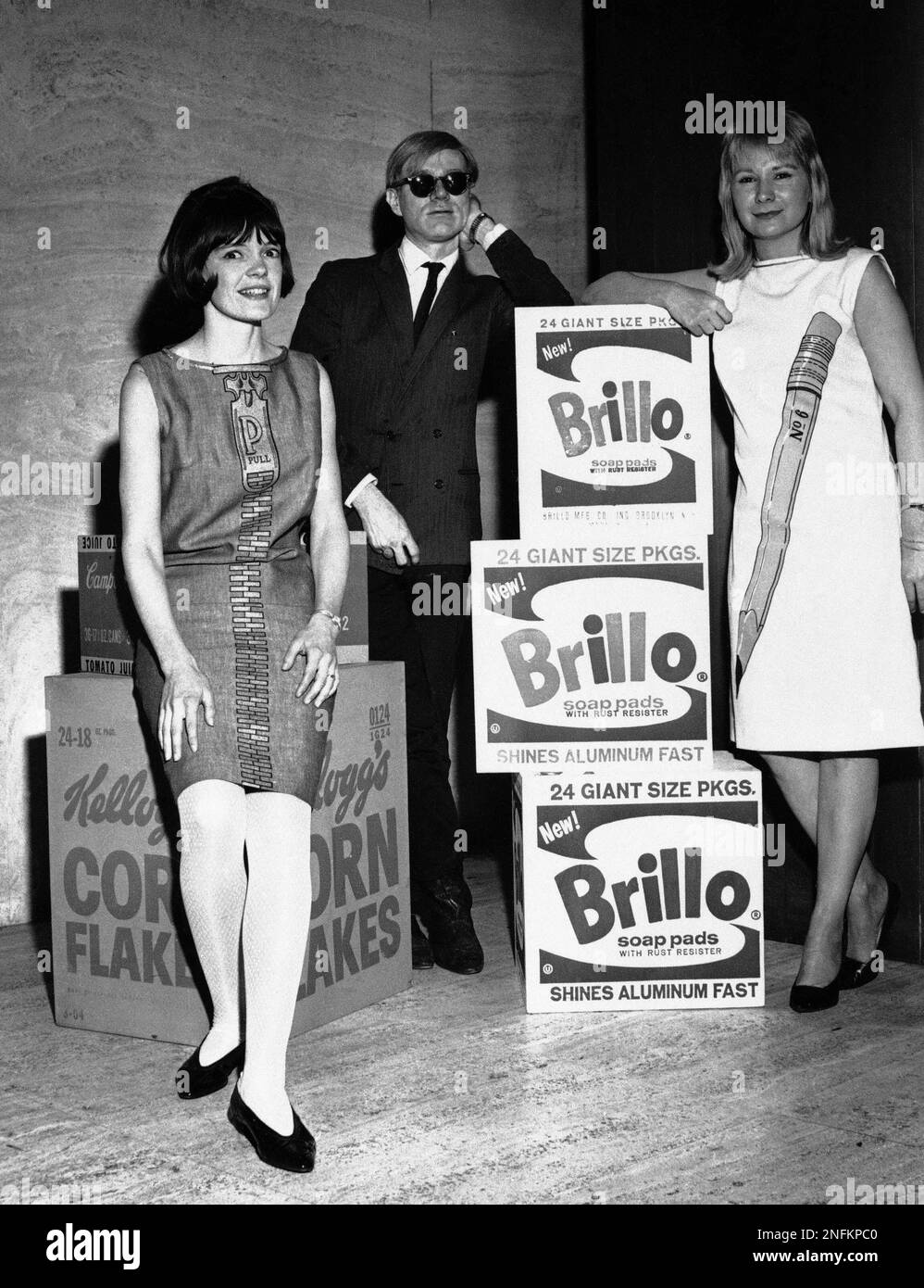 Mr. "Pop" Andy Warhol shows his latest work "Brillo" at the Four ...