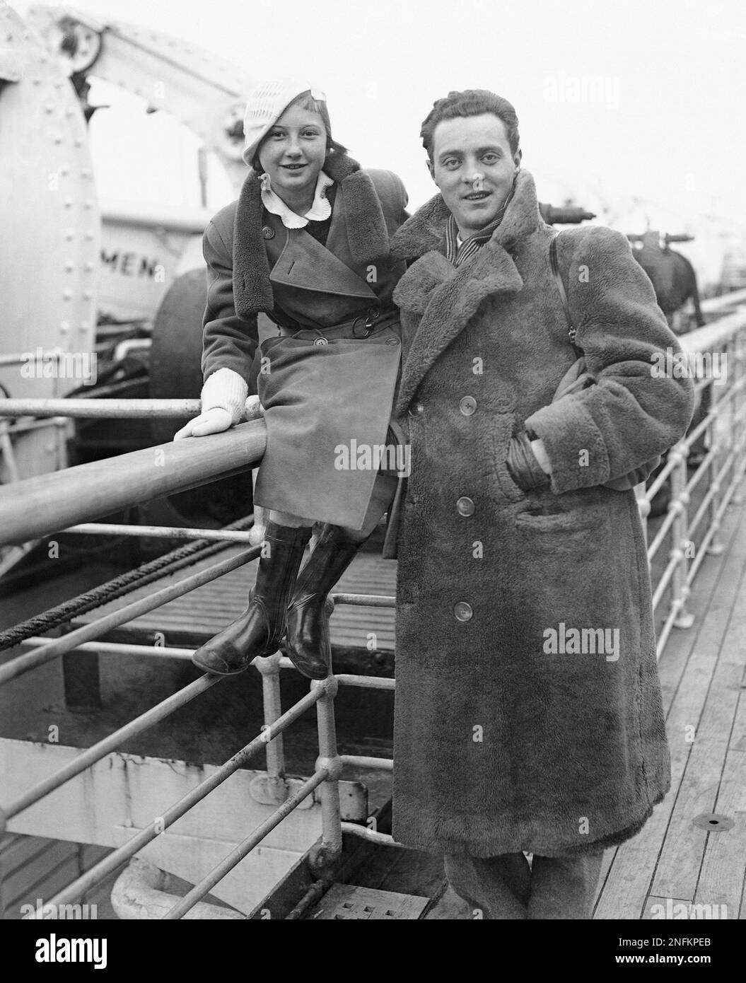 Karl Schafer of Vienna, world's champion figure-skater, is photographed ...