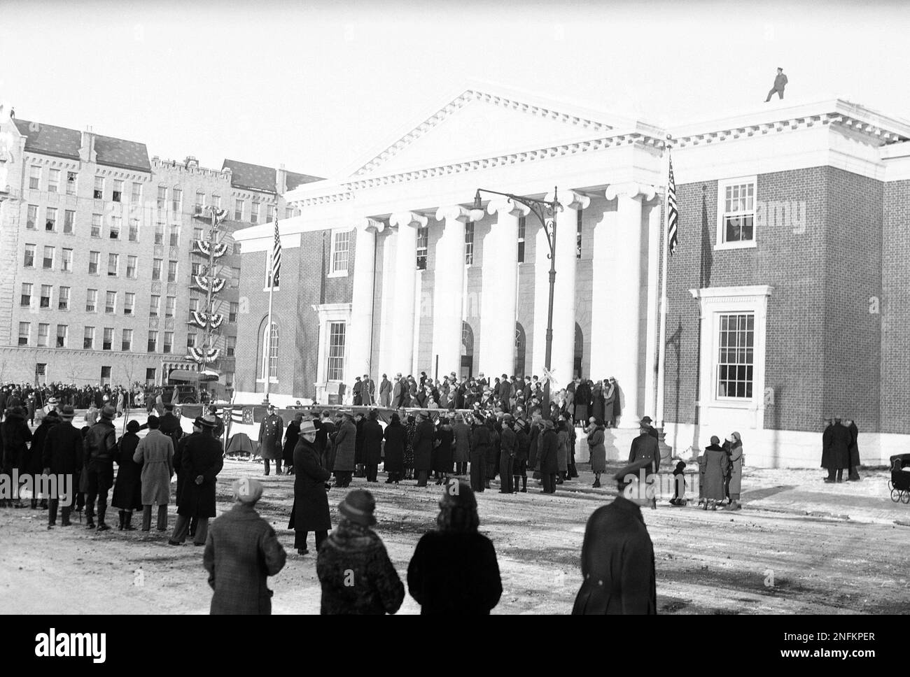 The new $400,000 post office building in Flushing, Queens, New York, is ...