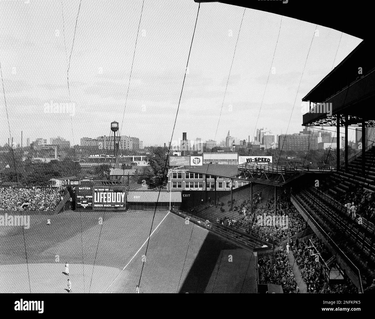 View of Navin Field located at the intersection of Trumbull and ...
