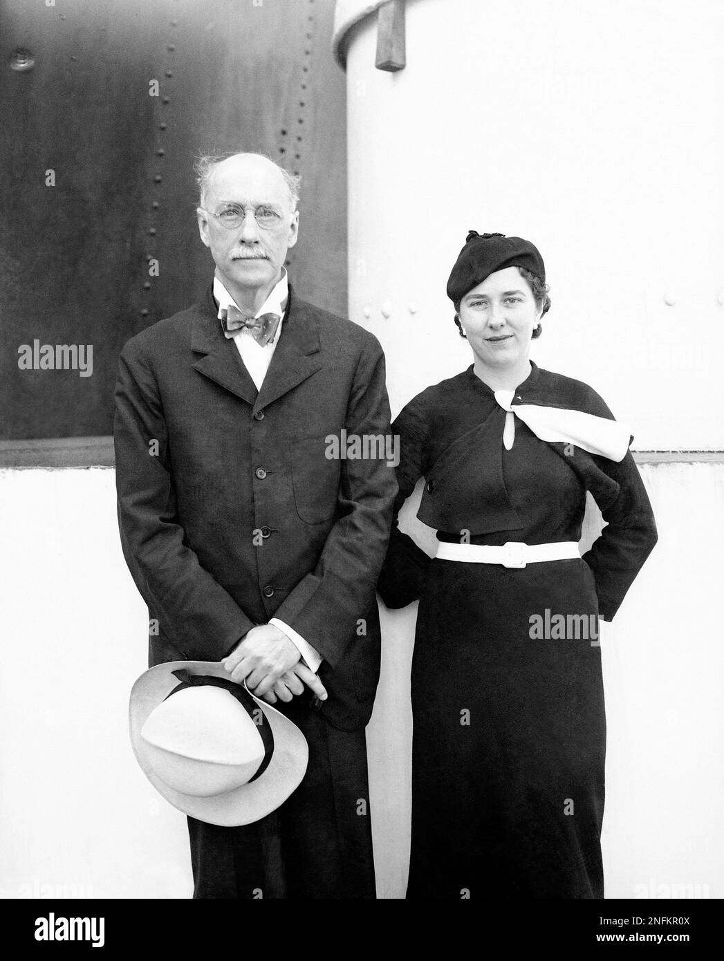 U.S Ambassador to Belgium, Dave H. Morris and his daughter, Miss Alice ...