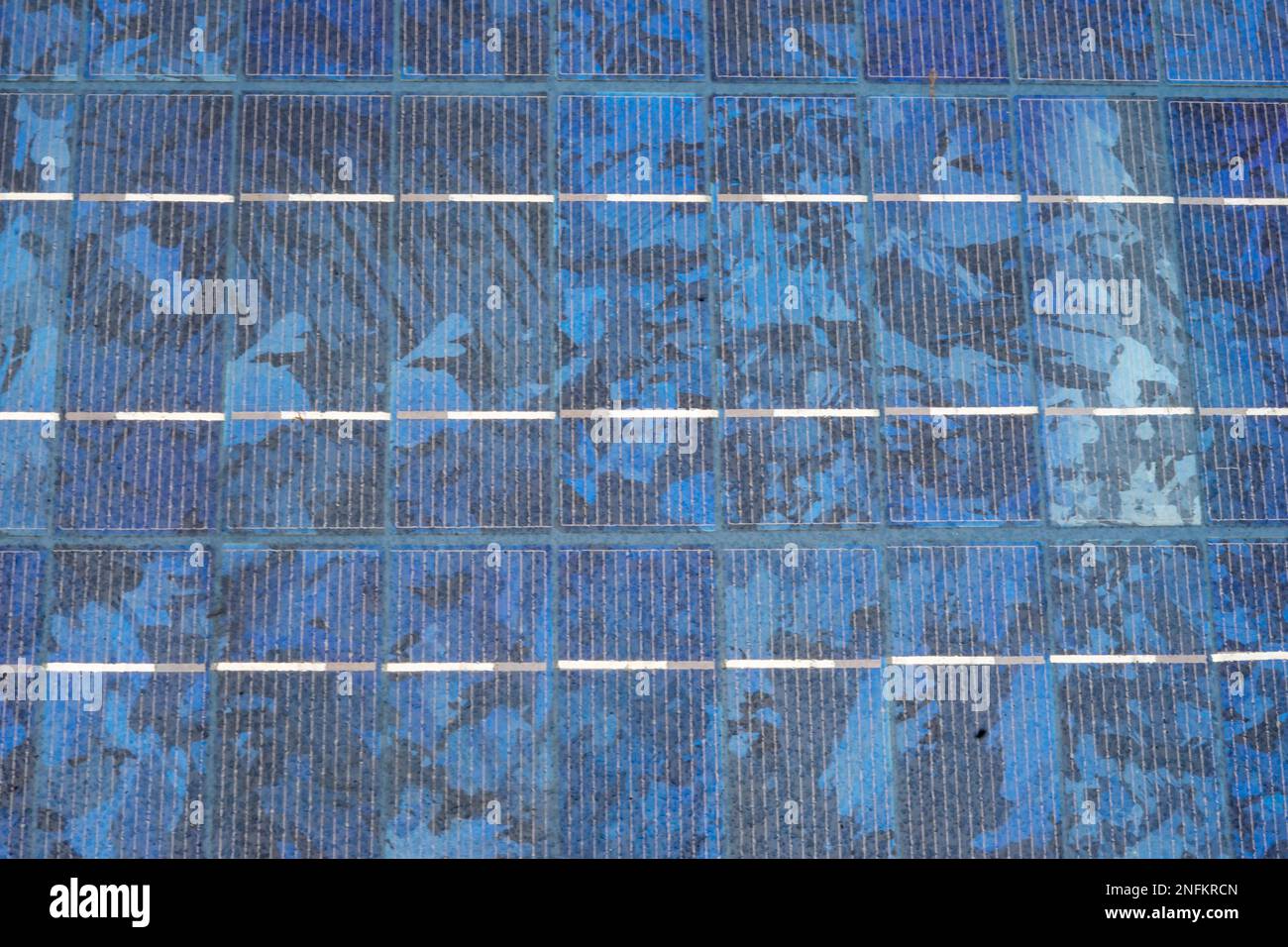 The texture of the solar battery. Fragment of a section of solar ...