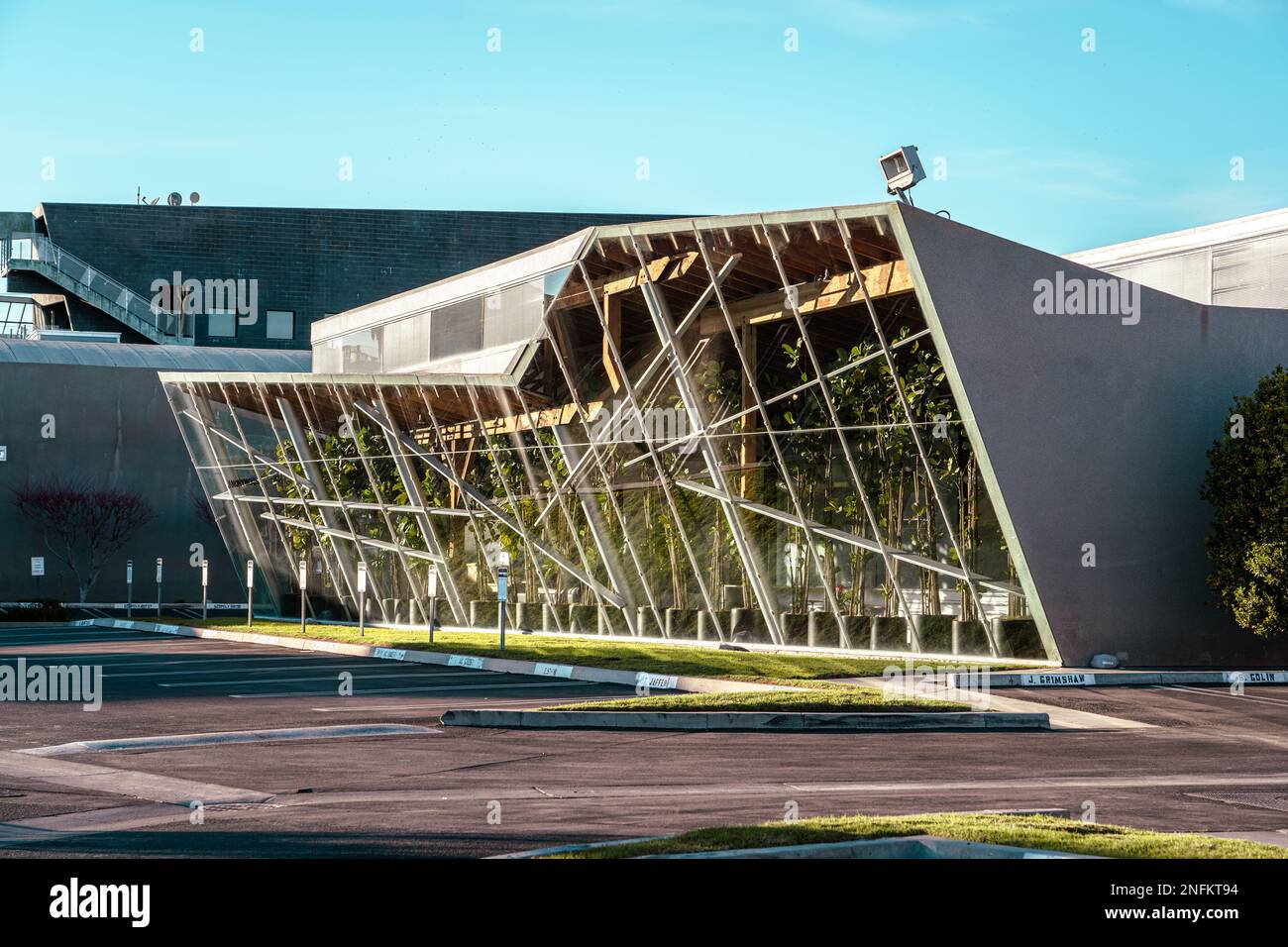 A facade of one of the Eric Owen Moss Architects Los Angeles, CA, USA ...