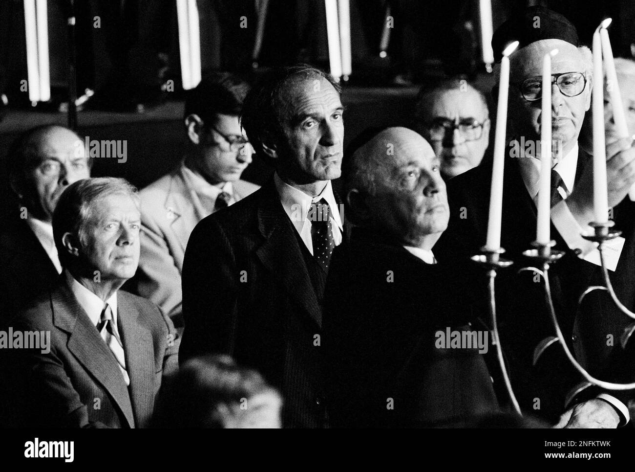 President Jimmy Carter left, and Elie Wiesel, Chairman, President’s ...