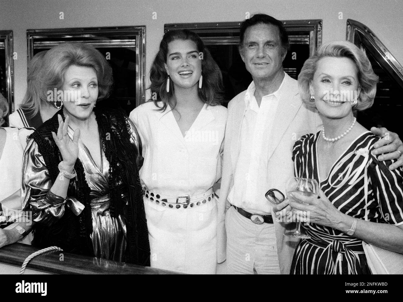 From left to right, actress Arlene Dahl joins actress-model Brooke ...