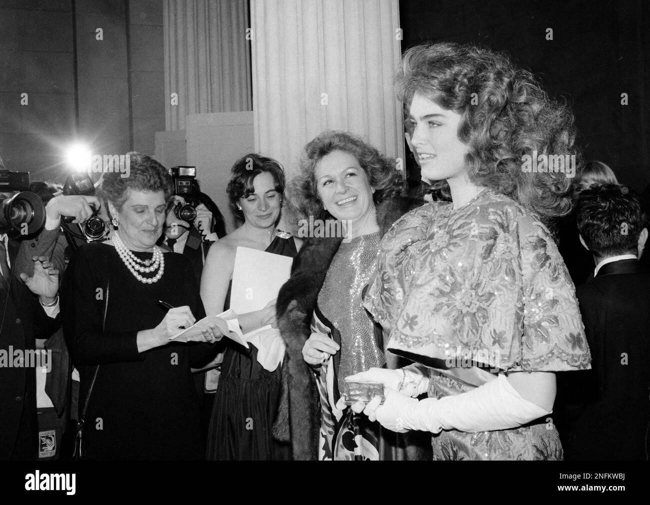Actress-model Brooke Shields, right, and her mother Teri Shields ...