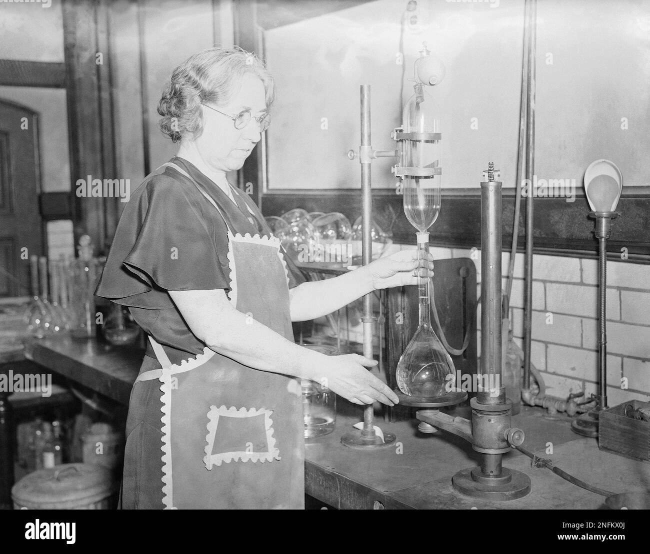 Mrs. Grace Mulligan, the first woman employee of the Bureau of ...