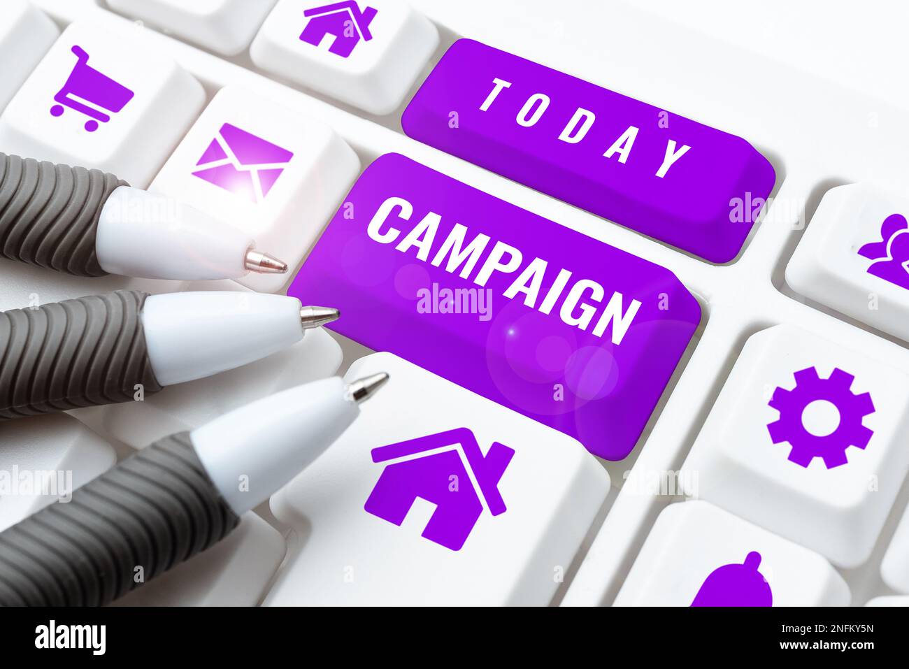 Conceptual display Campaign, Word Written on organized course of action ...