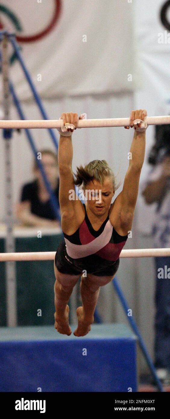 Gymnast Nastia Liukin trains Wednesday, May 7, 2008, at Karolyi's ...