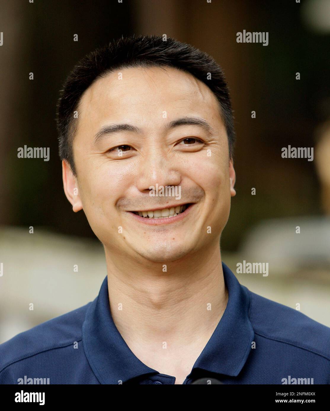 Gymnastics coach Liang Chow Wednesday, May 7, 2008, at Karolyi's ...