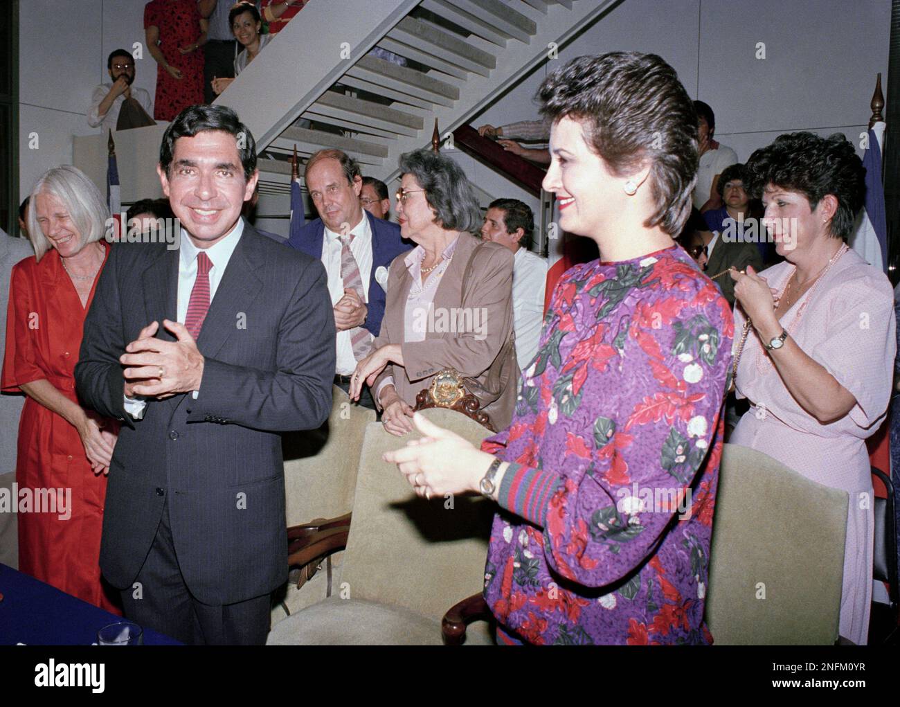 President Oscar Arias of Costa Rica, left, and his wife Margarita ...