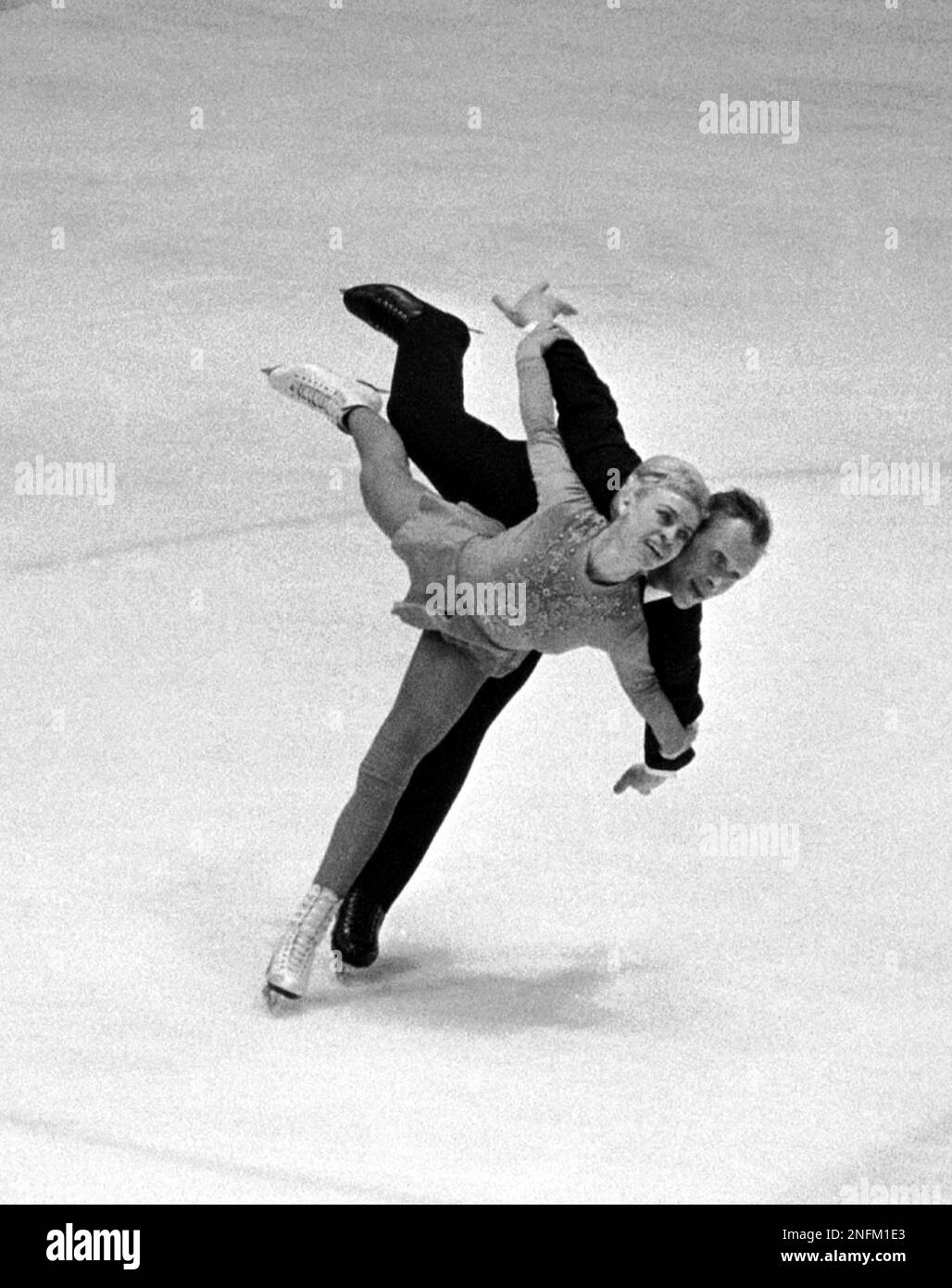 Ludmila Beloussova and her partner Oleg Protopropov of the Soviet Union ...
