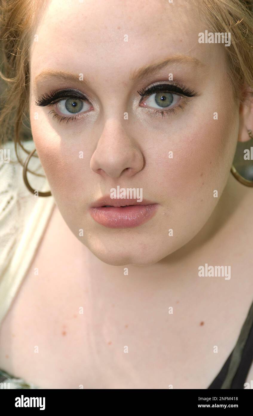 Singer Adele is photographed in New York on June 14, 2008 (AP Photo/Jim ...