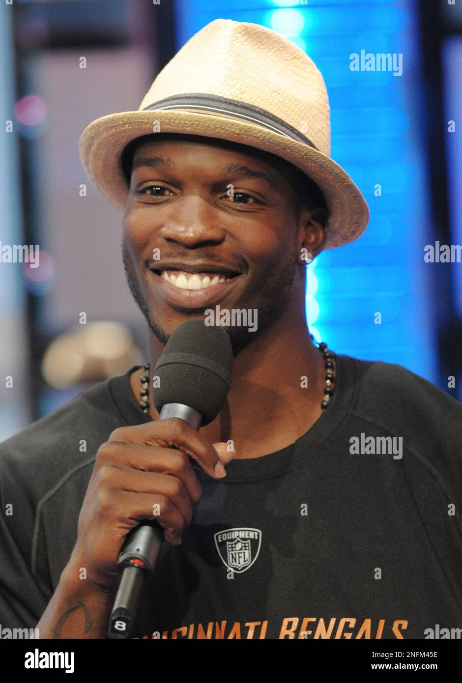 NFL Football player Chad Johnson makes an appearance on MTV's Total ...