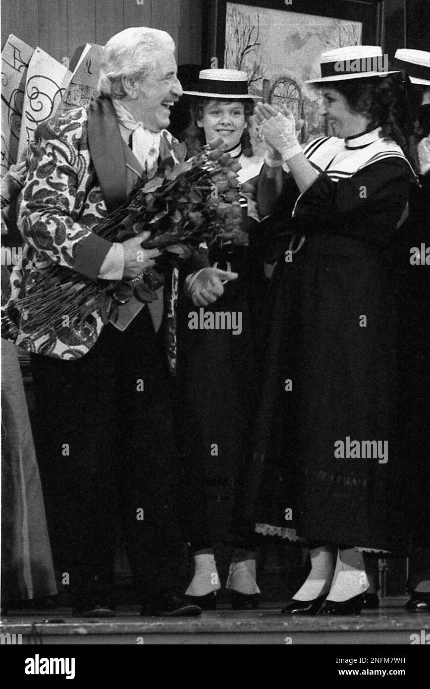 West German actor Willy Millowitsch, left, is all smiles as he holds a ...