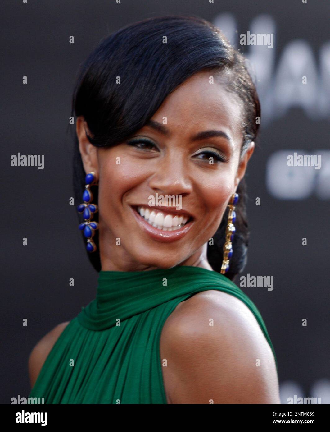 Actress Jada Pinkett Smith arrives to the "Hancock" premiere Monday ...