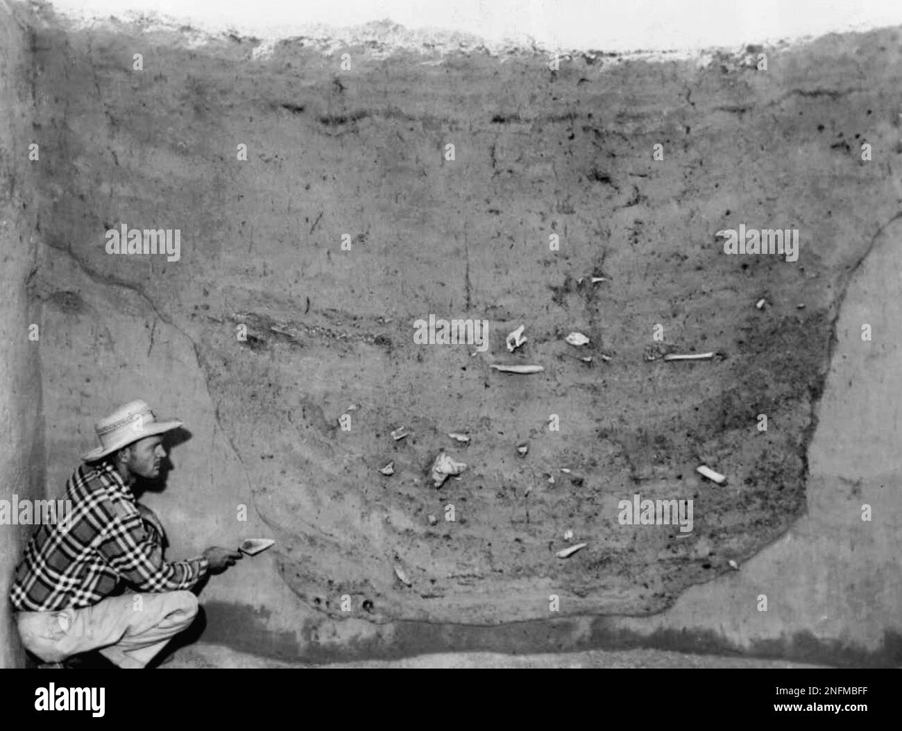 This is the cross-section of a moat the Arikara people of the Great ...