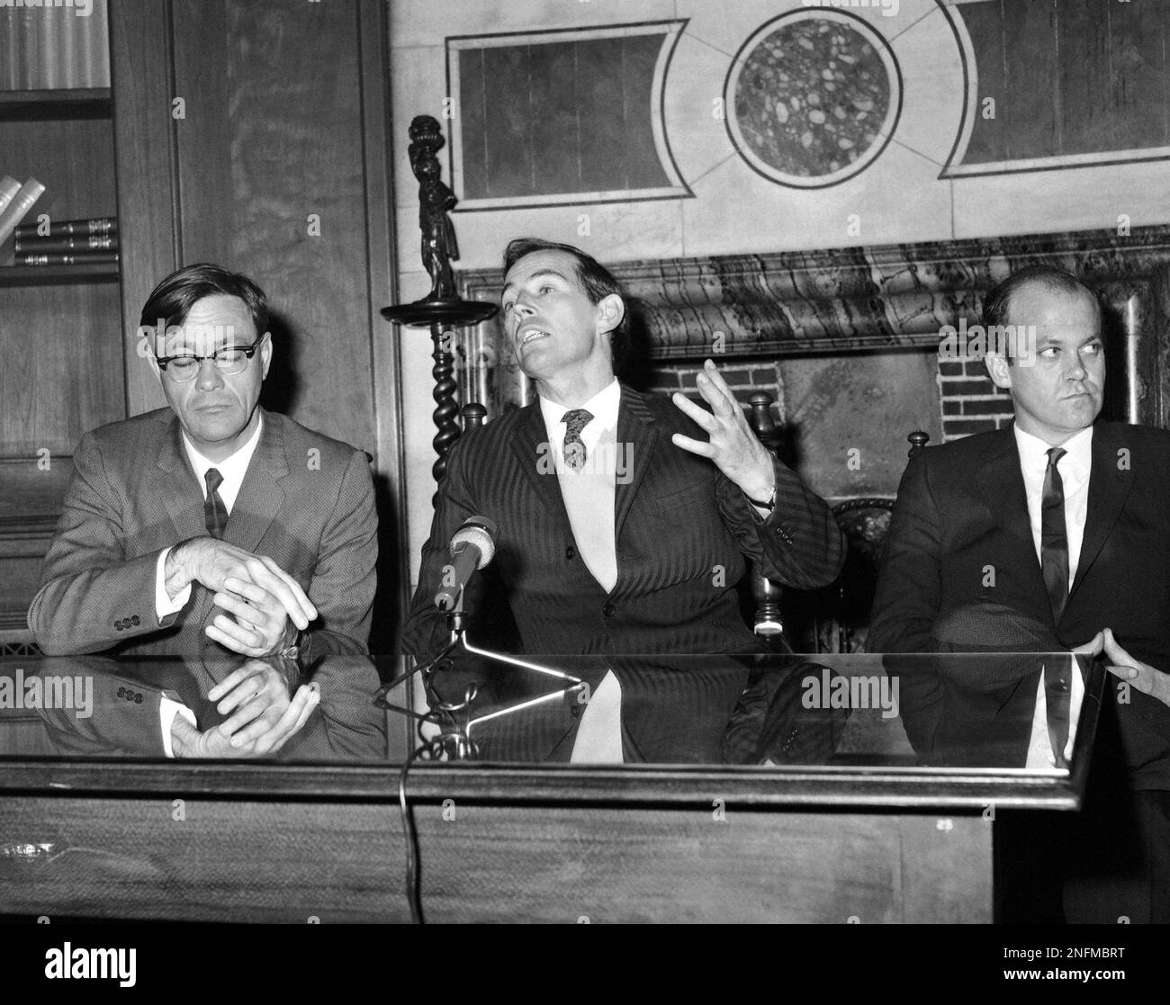 South Africa's heart transplant surgeon, Dr. Christian Barnard, centre ...