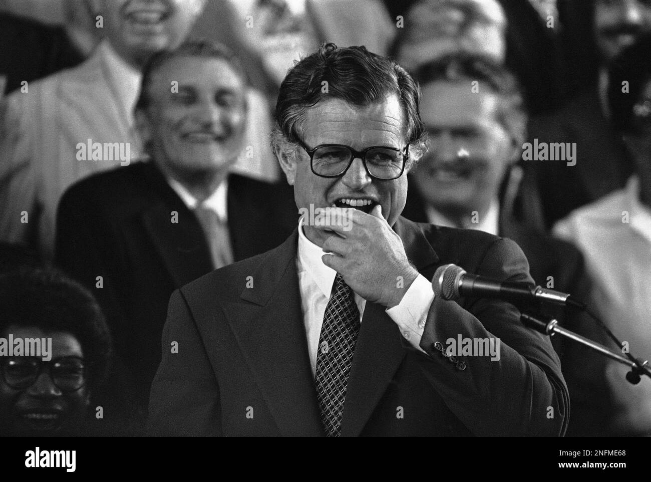 Sen. Ted Kennedy of Mass., made an appearance before a senior citizen ...