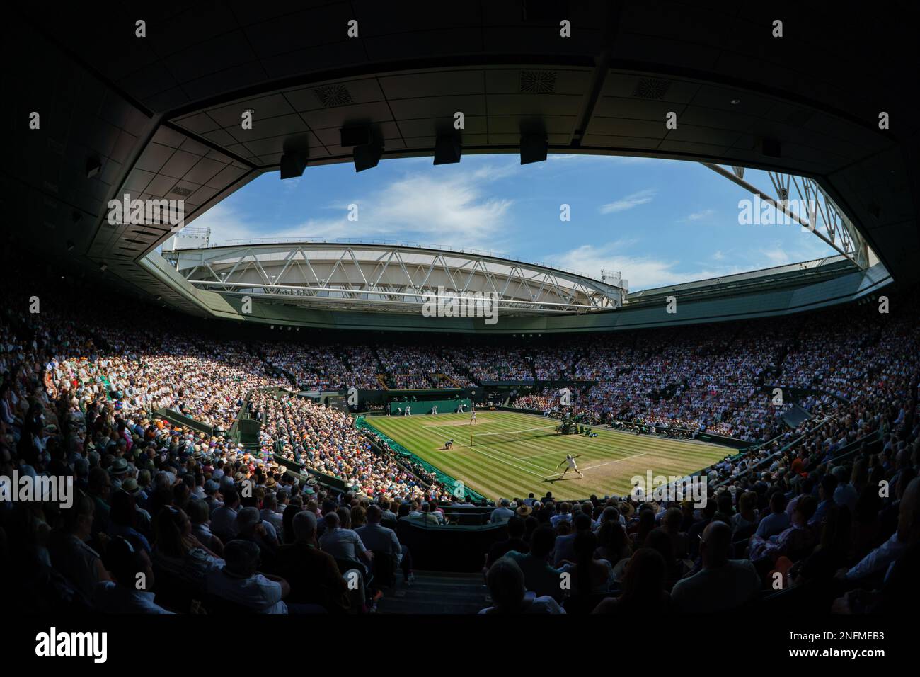 General view of Centre Court during the Men’s Singles Final between ...