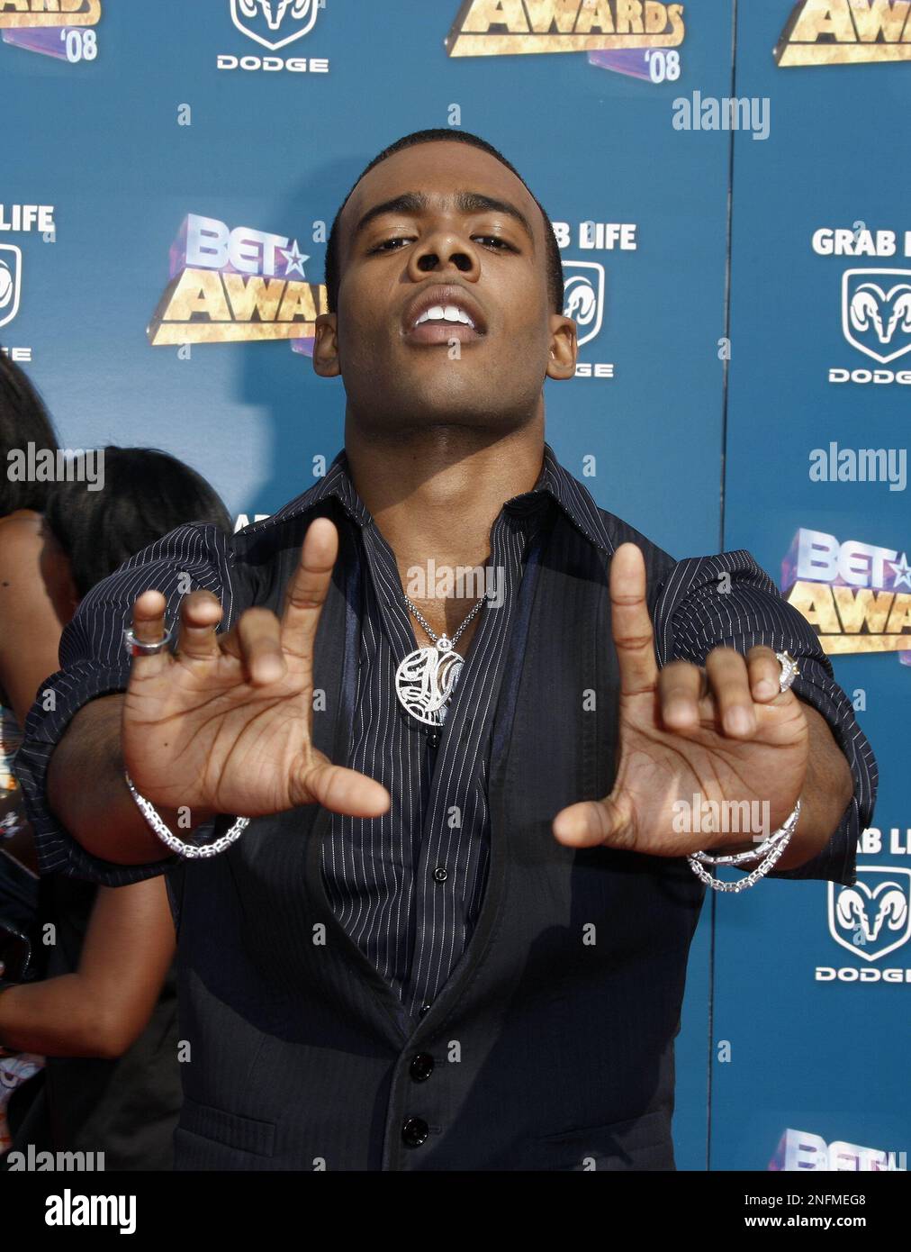 Mario arrives at the BET Awards on Tuesday June 24, 2008 in Los Angeles ...