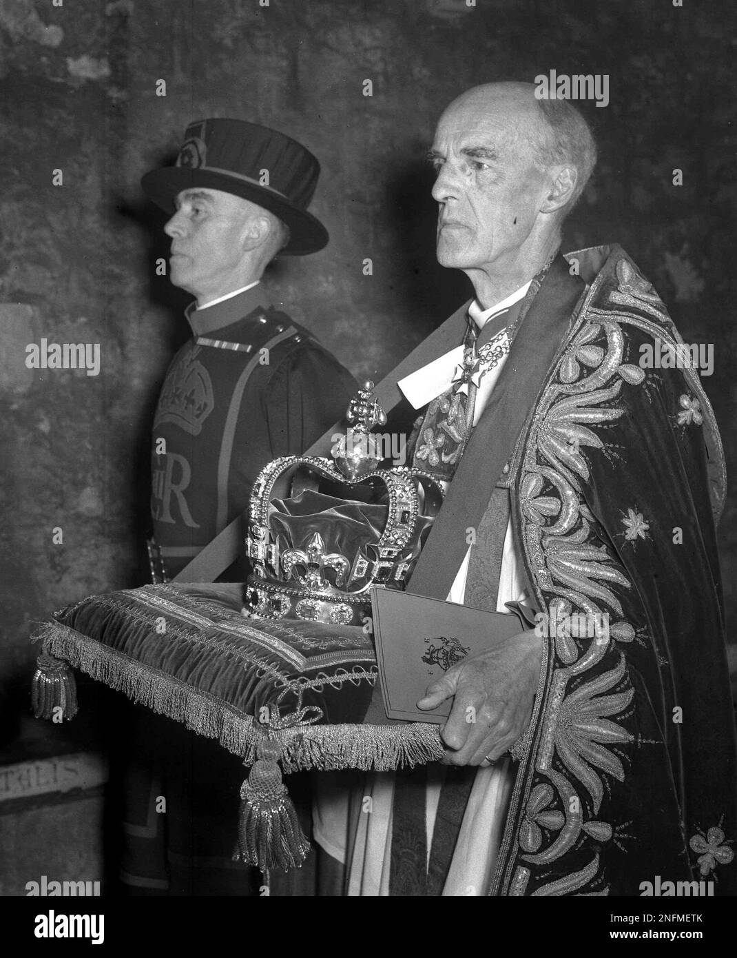 The Very Reverend Alan Campbell Don KCVO, Dean of Westminster, bears St ...