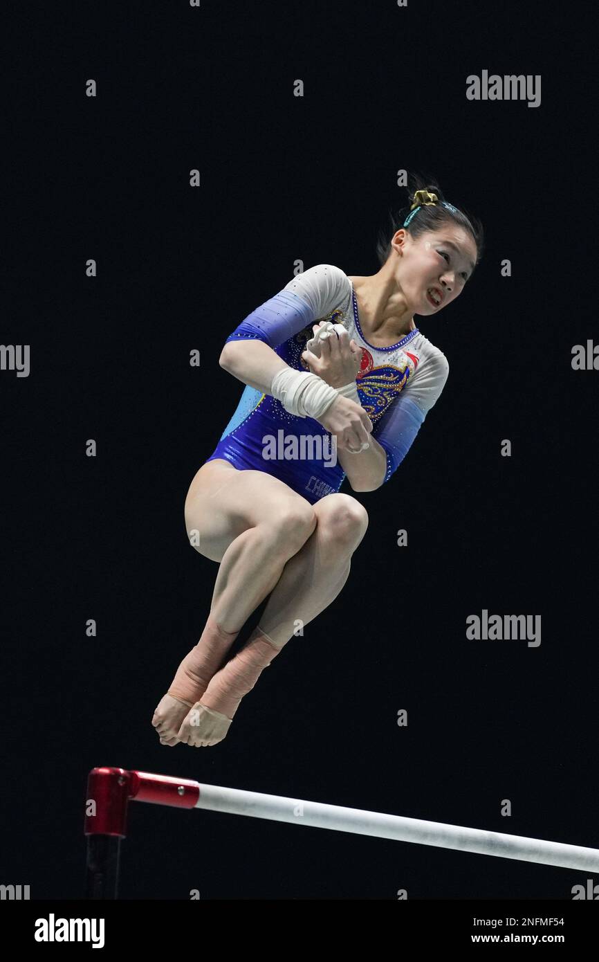 2022 World Gymnastics Championships. Liverpool.3.11.22.Womens All Around Final.OU Yushan CHN ...