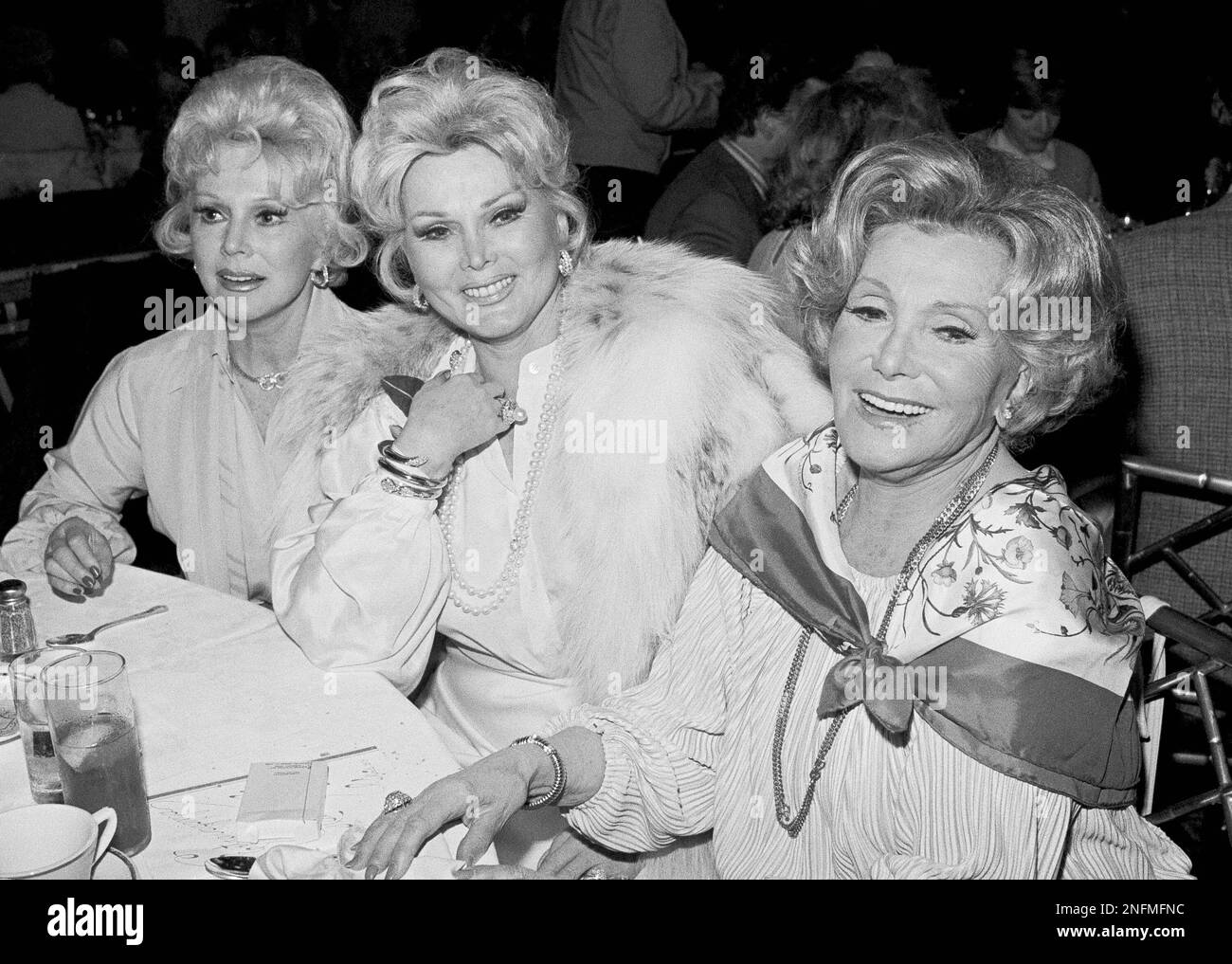 Eva, left, Zsa Zsa, center, and their mother Jolie Gabor, right ...