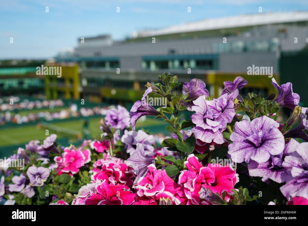 General view of the grounds around the Wimbledon Championships 2022 ...