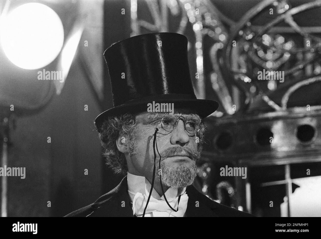 British Actor Oliver Reed, wearing heavy make-up for his latest film ...