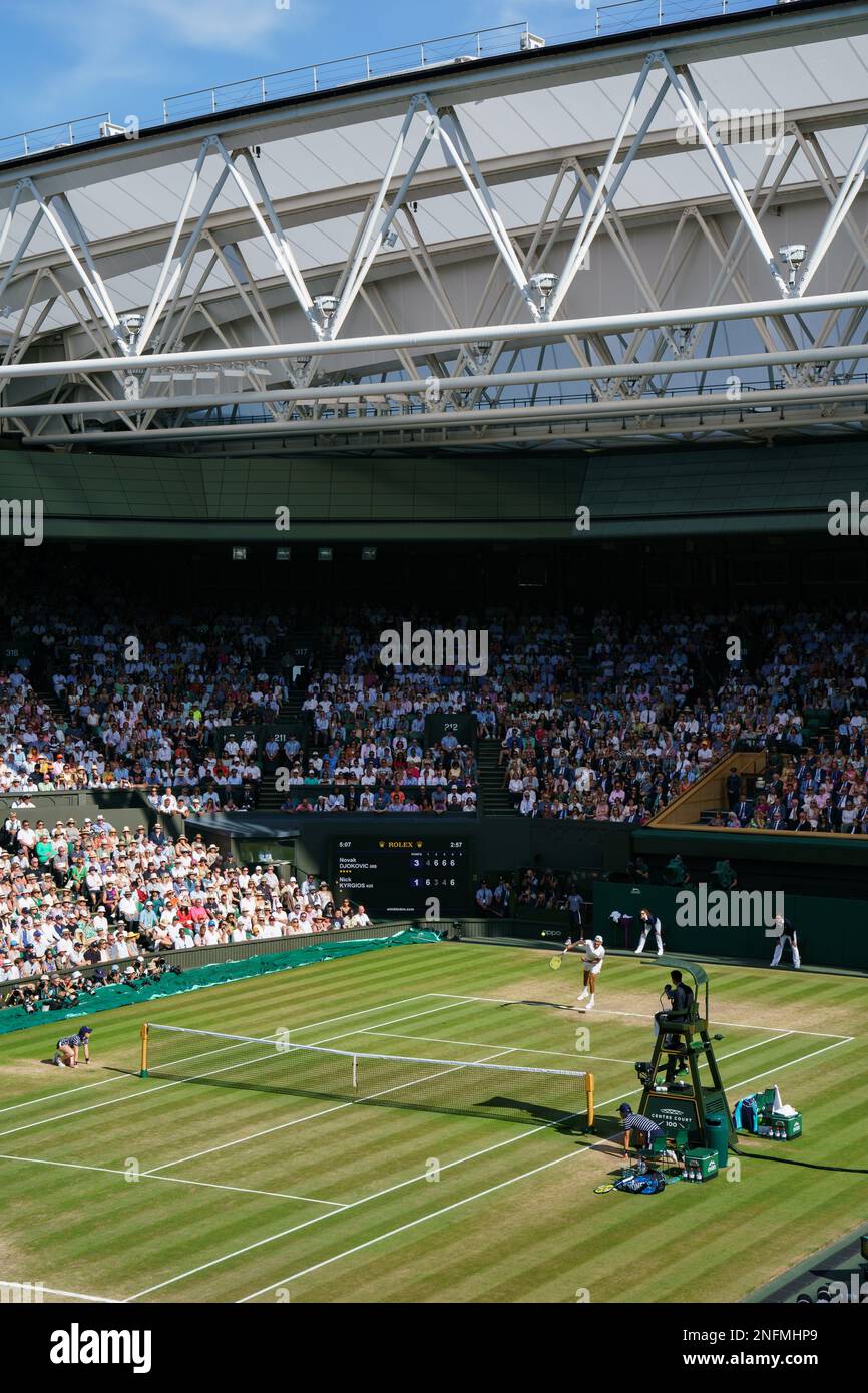 Wimbledon centre court aerial view hi-res stock photography and images ...