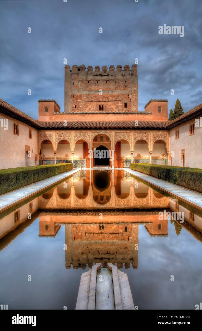 Palace at Beautiful Al Hambra in Granada, Spain Stock Photo - Alamy