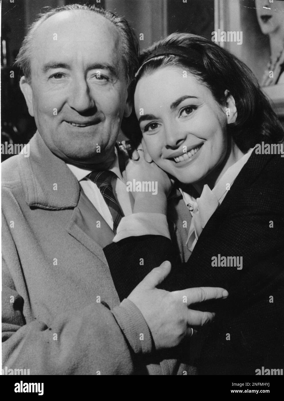 Undated image of West German film producer Harald Reinl posing with his ...