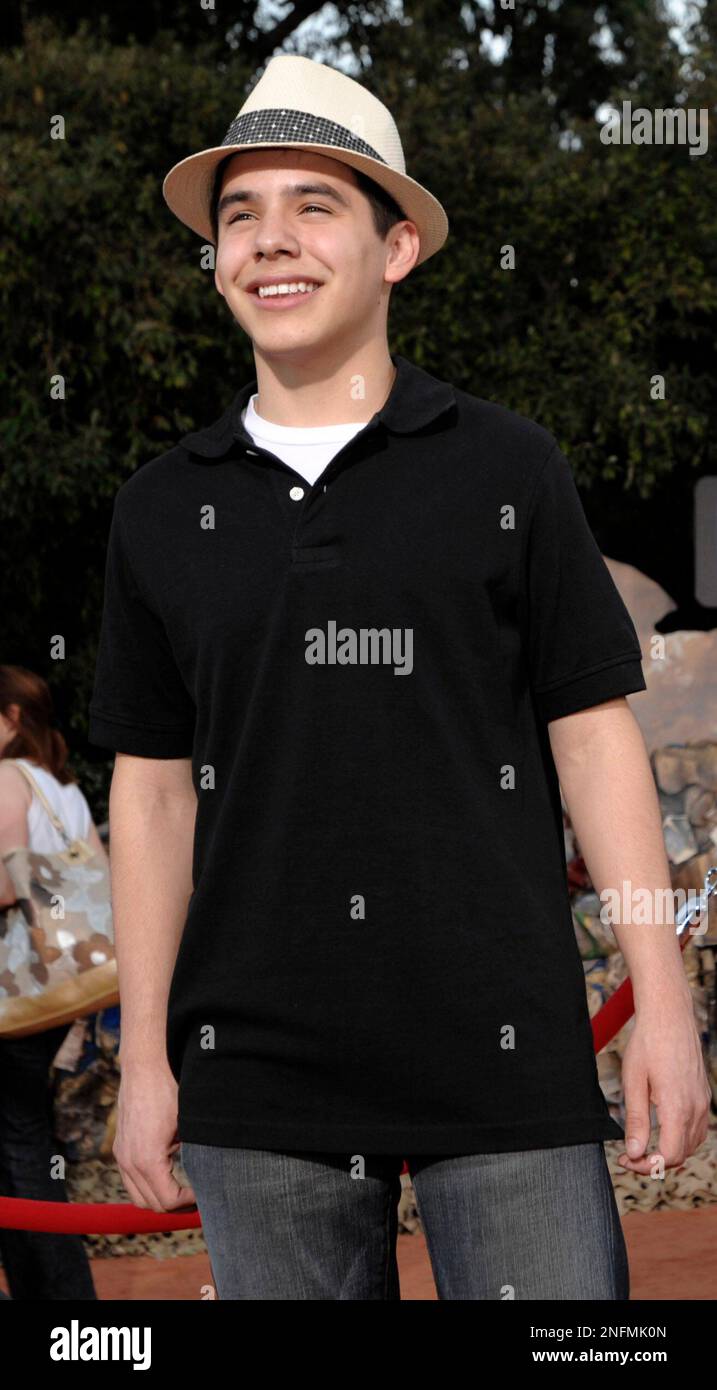 David Archuleta arrives at the world premiere of the animated film ...