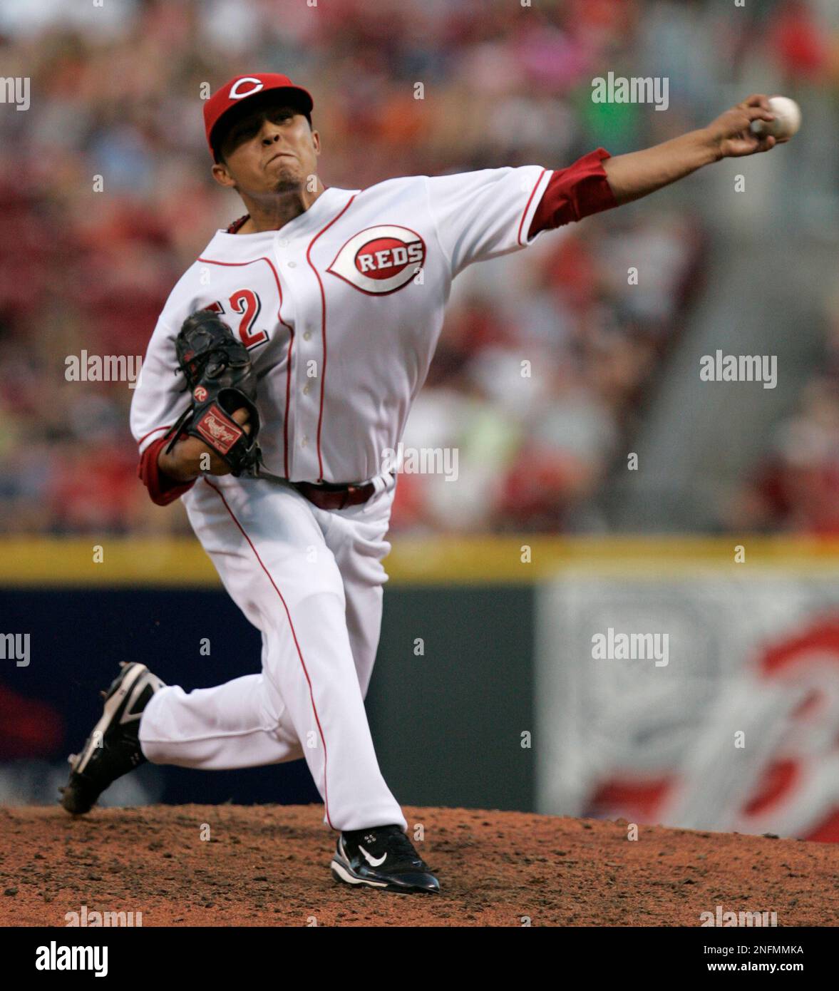 Cincinnati Reds reliever Danny Herrera pitches against the St. Louis ...