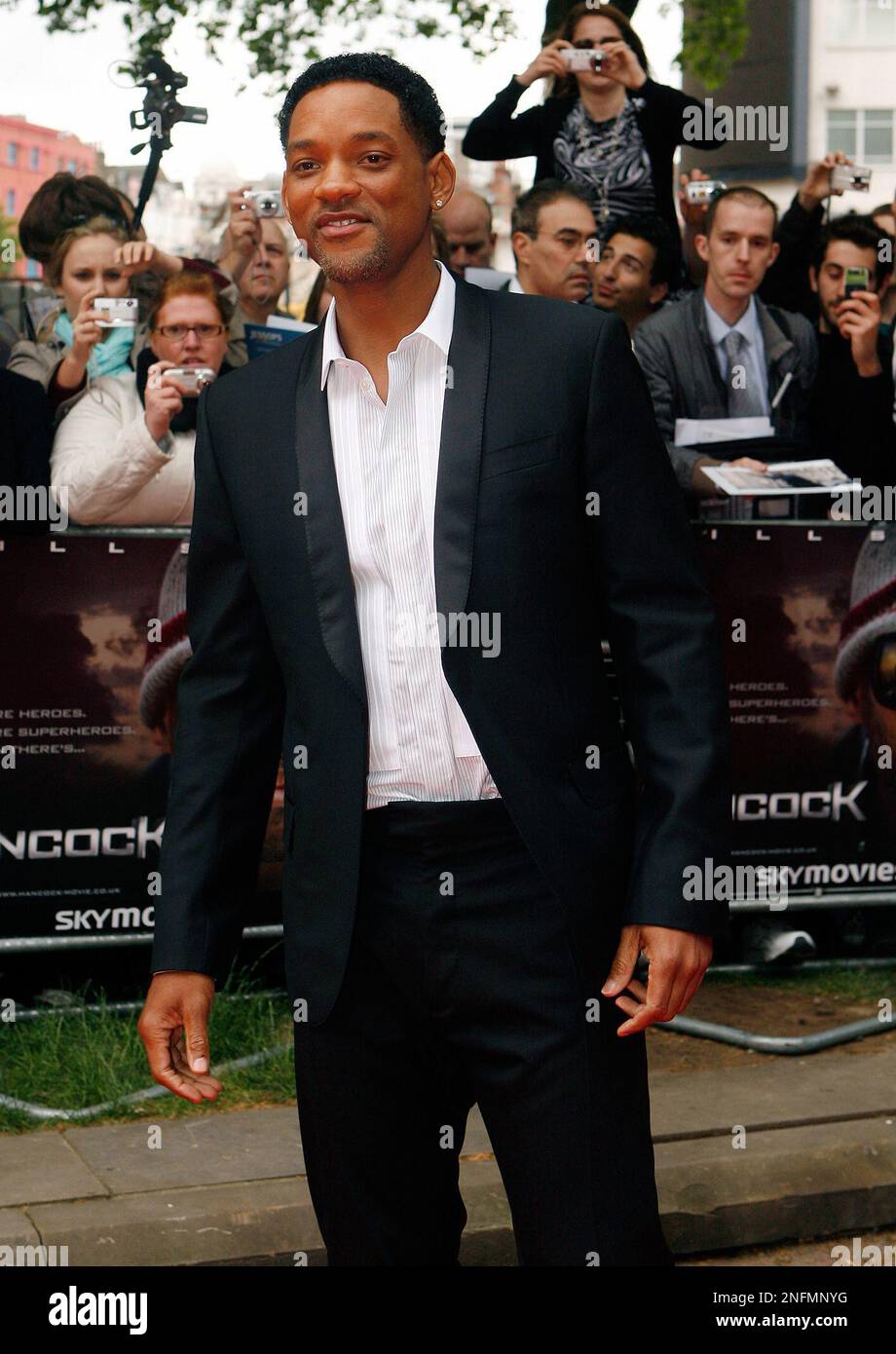U.S. actor Will Smith poses on the red carpet as he arrives for the U.K ...