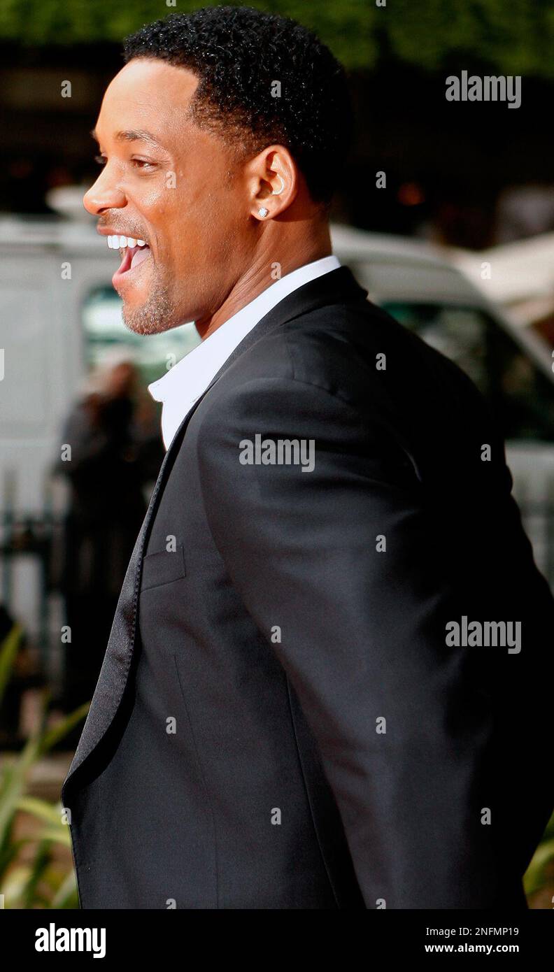 U.S. actor Will Smith poses on the red carpet as he arrives for the U.K ...