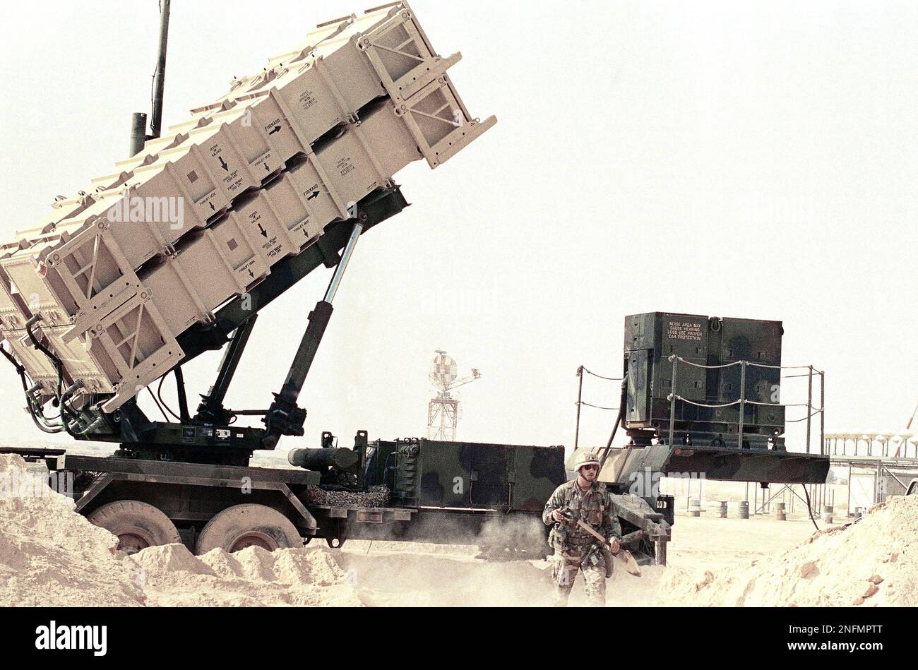 U.S. Army 3rd Battalion Air Defense Artillery Airbase in central Saudi ...