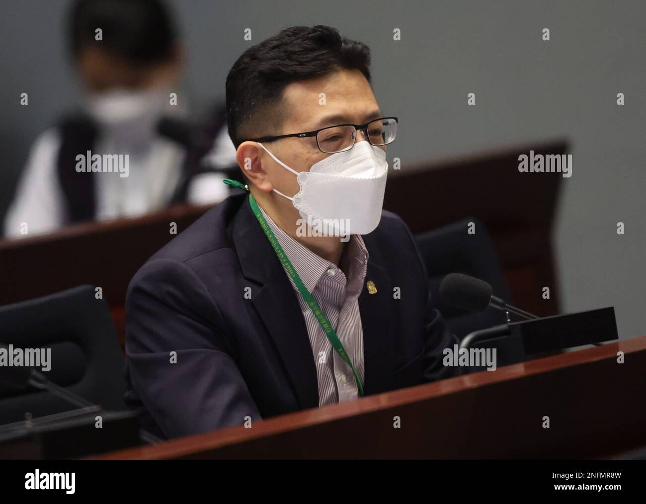 Lawmaker Stanley Ng Chau-pei attends Briefing by the Secretary for ...