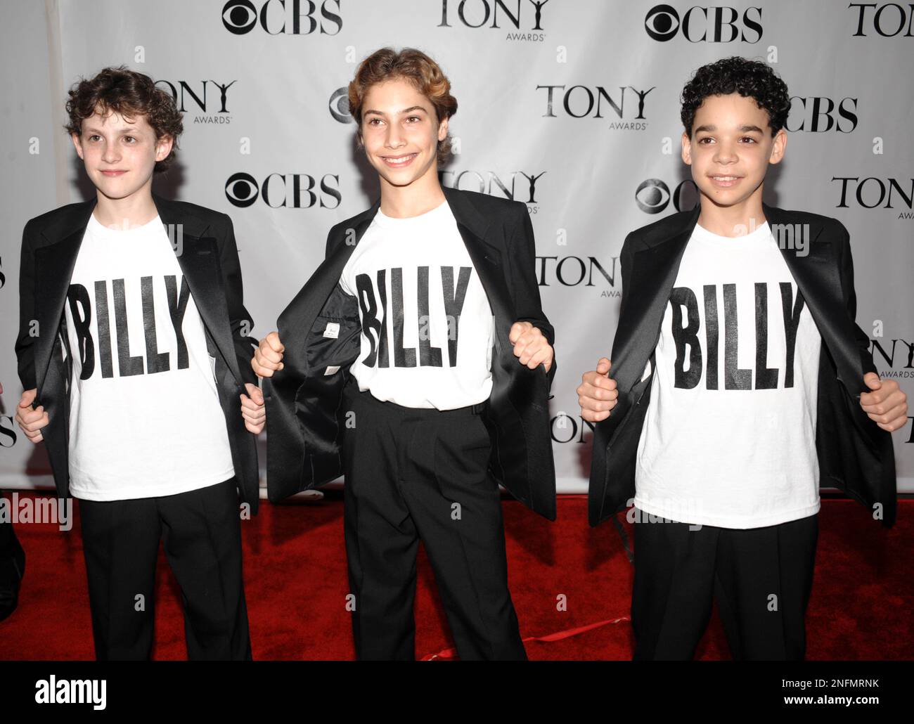 Stars of the new Broadway musical "Billy Eliot", from left, Trent ...