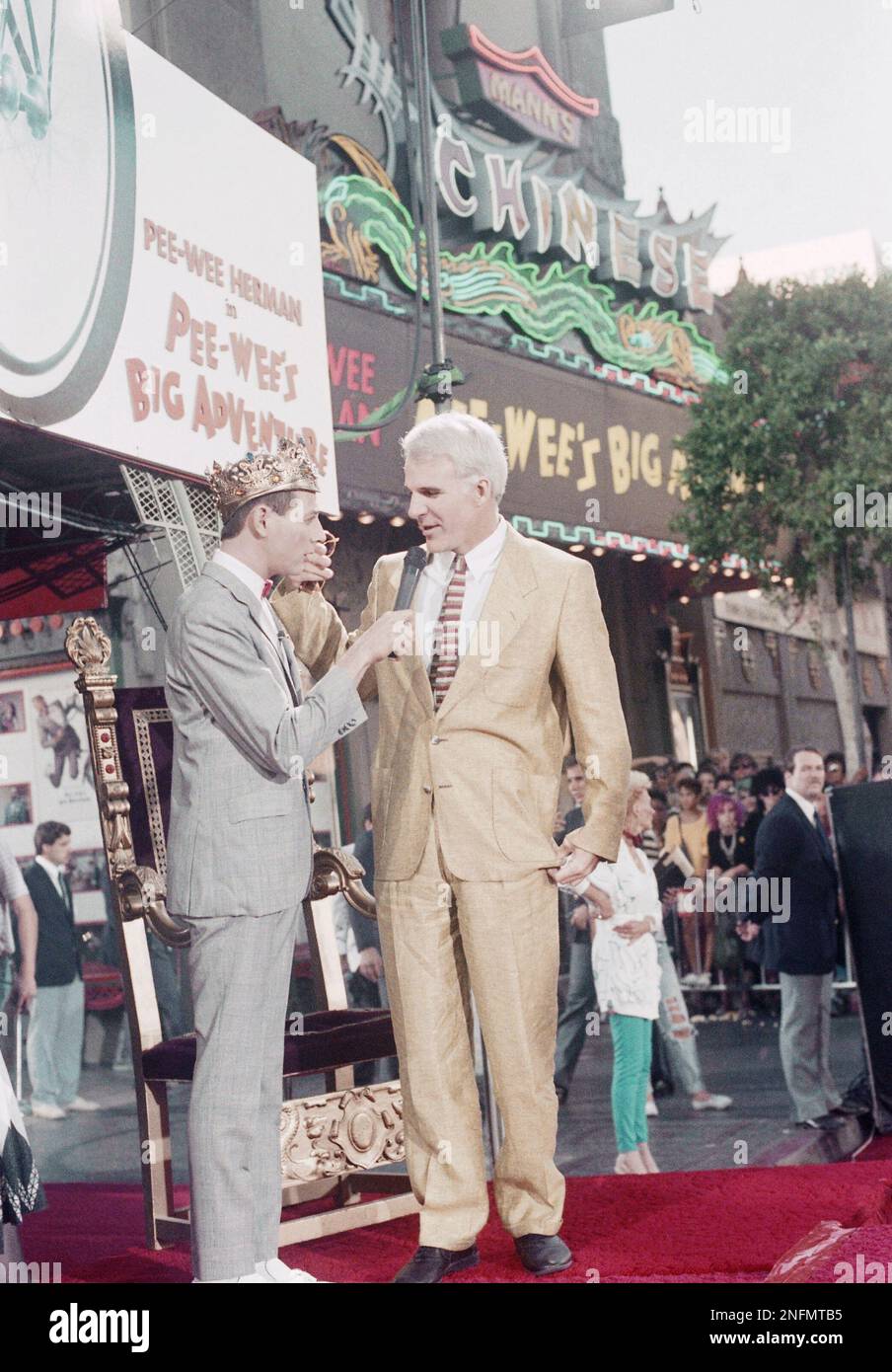 Murphy Eddie and Steve Martin, Aug. 1, 1985, at the "Pee-Wee Big ...