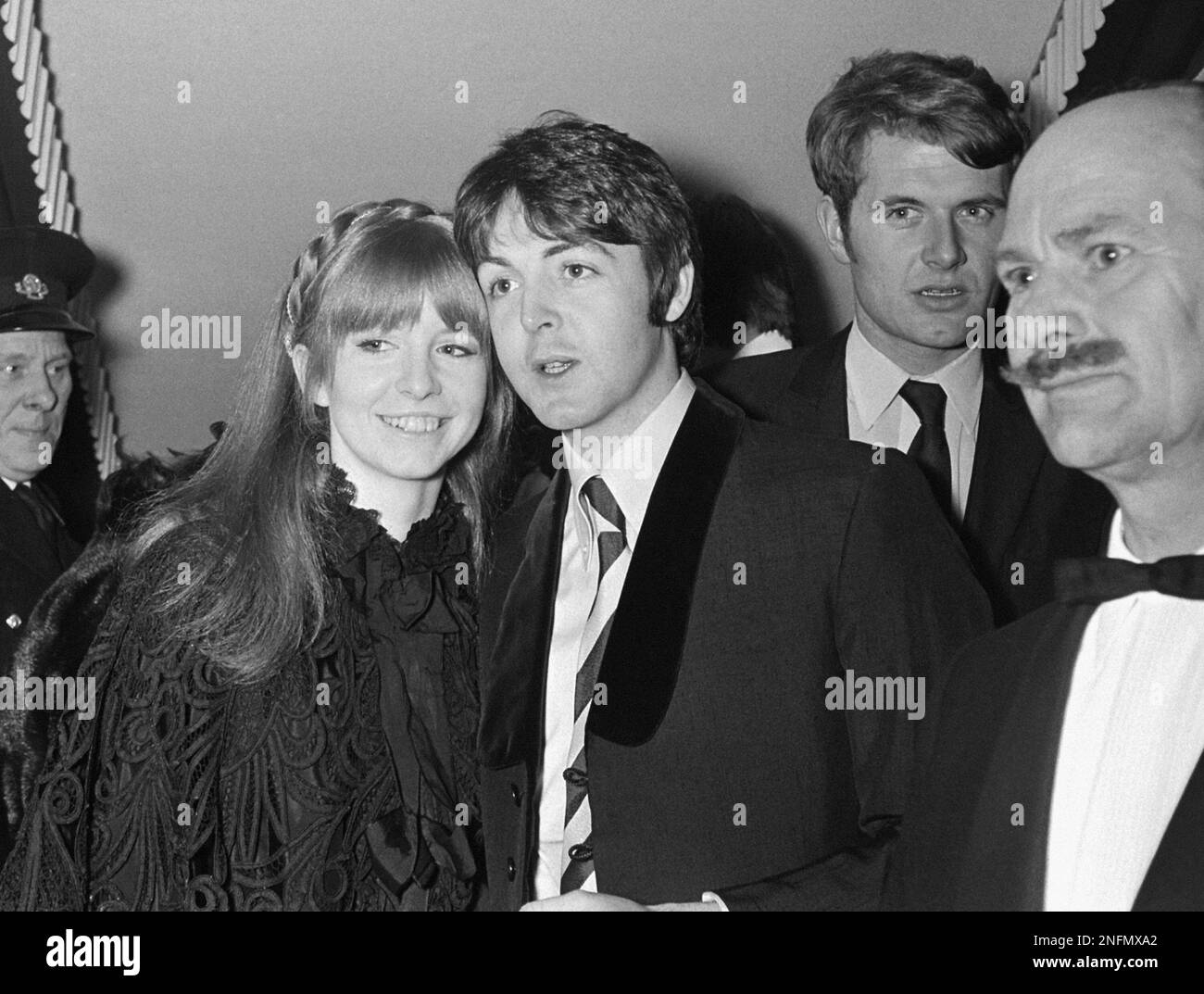 Beatle Paul McCartney and his girl friend British actress Jane Asher ...