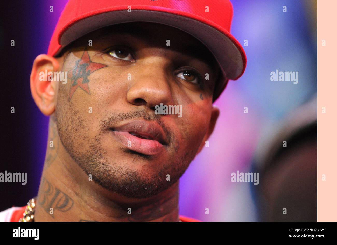 Rapper The Game makes an appearance at MTV Studios in Times Square for ...