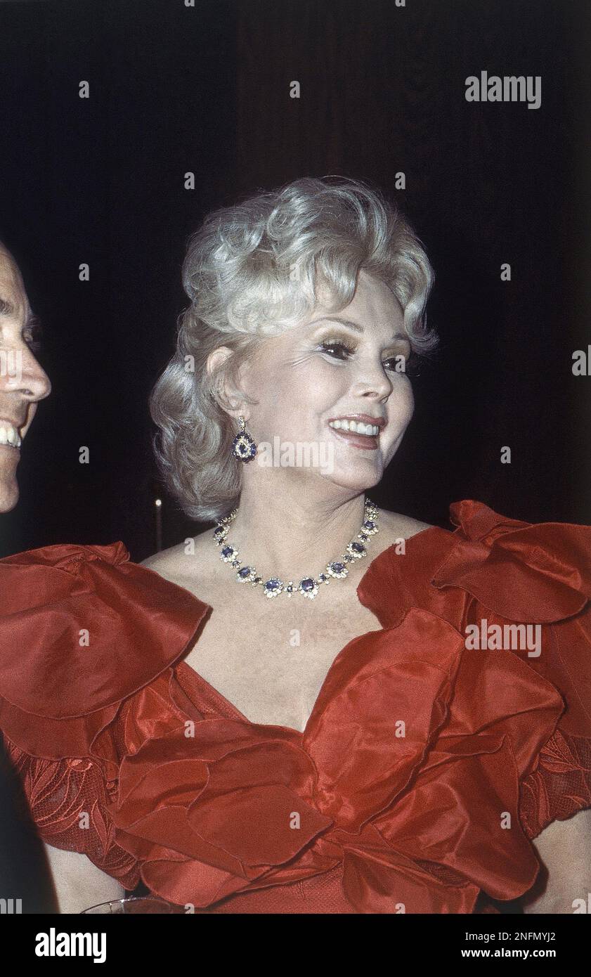 Zsa Zsa Gabor shown at the Communicator of the Year Award dinner in ...