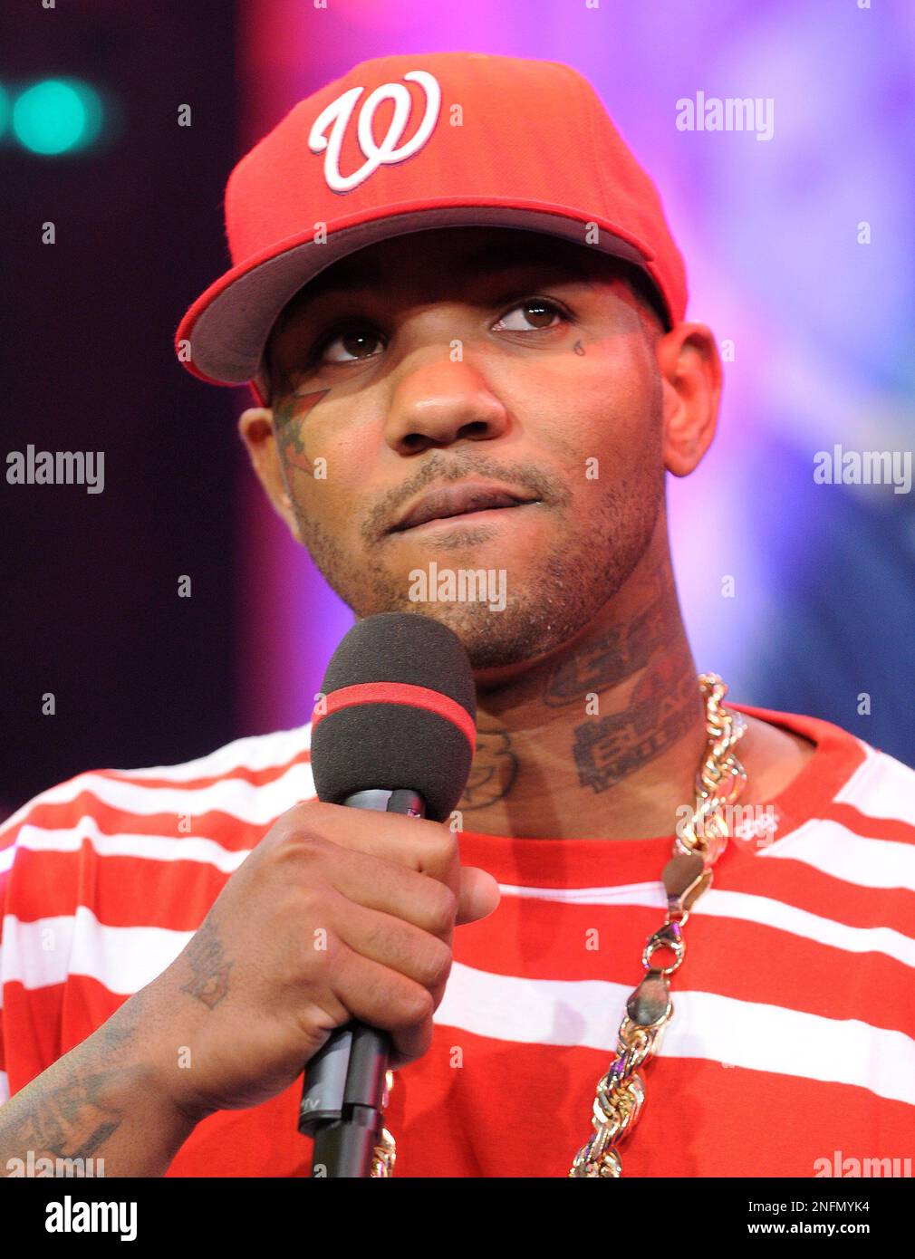 Rapper The Game makes an appearance at MTV Studios in Times Square for ...