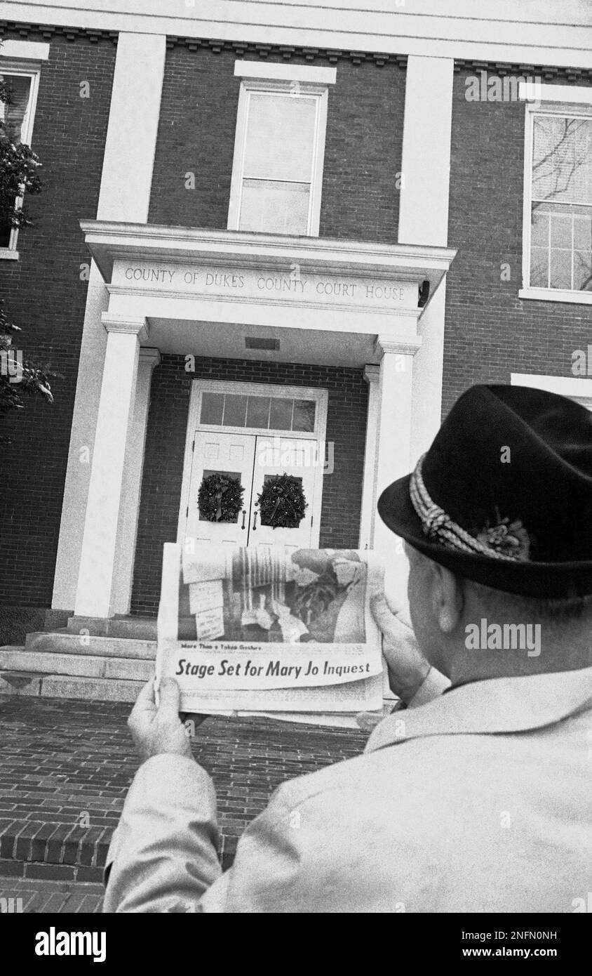 The doors of Dukes County Court House in Edgartown, Massachusetts, open ...