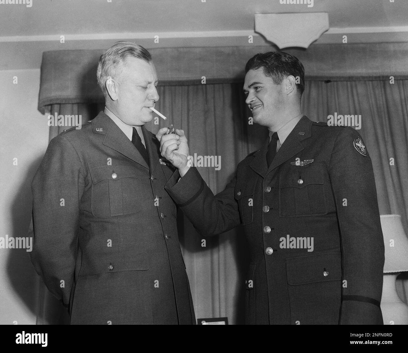 Major General William H. Tunner, left, commander of the Military Air ...