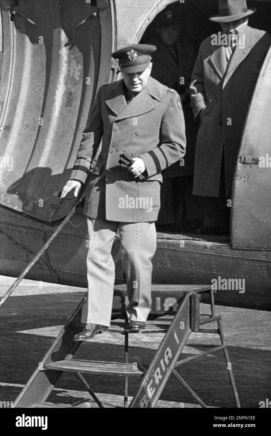 Maj. Gen. William H. Tunner, commander of the U.S. Air Force in the ...